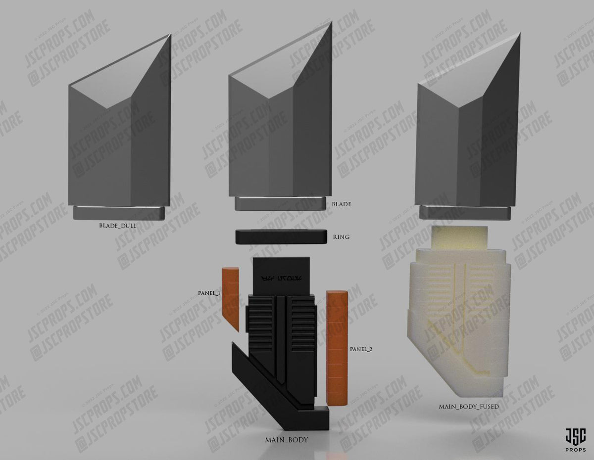 BOBF Inspired Mando Stealth Vibroblade Files – JSC Props